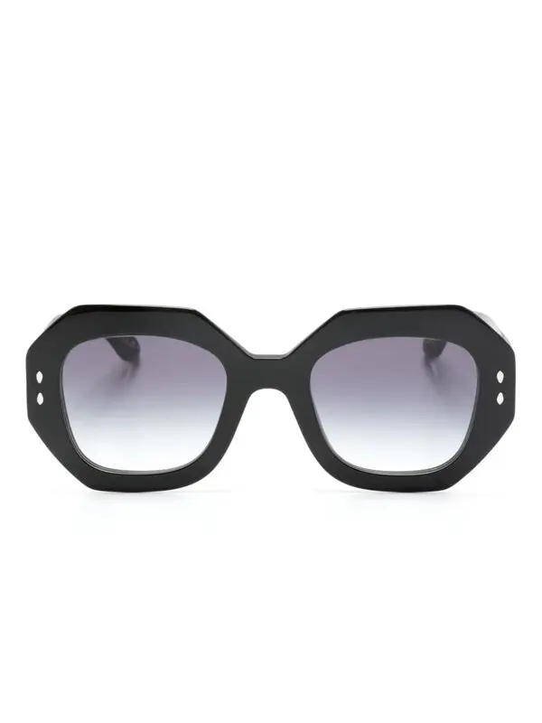 Isabel Marant Geometric-frame Sunglasses - Black