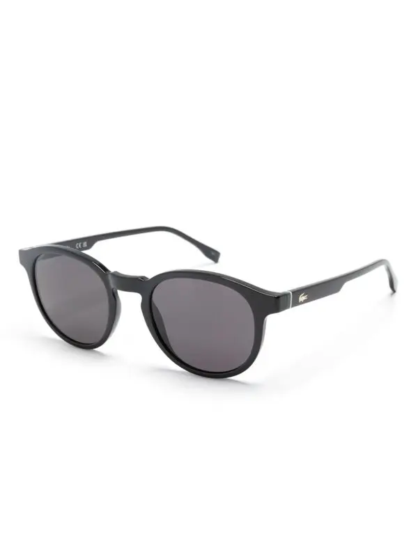 Lacoste Logo-engraved Round-frame Sunglasses