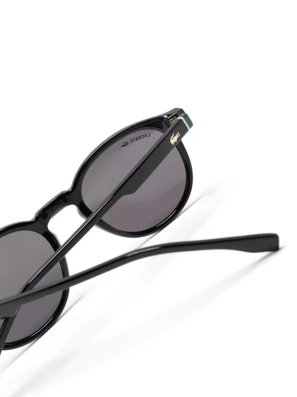 Lacoste Logo-engraved Round-frame Sunglasses