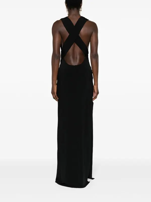 Tom Ford Plunging-Neck Sleeveless Gown - Black - 26% Off | Editorialist