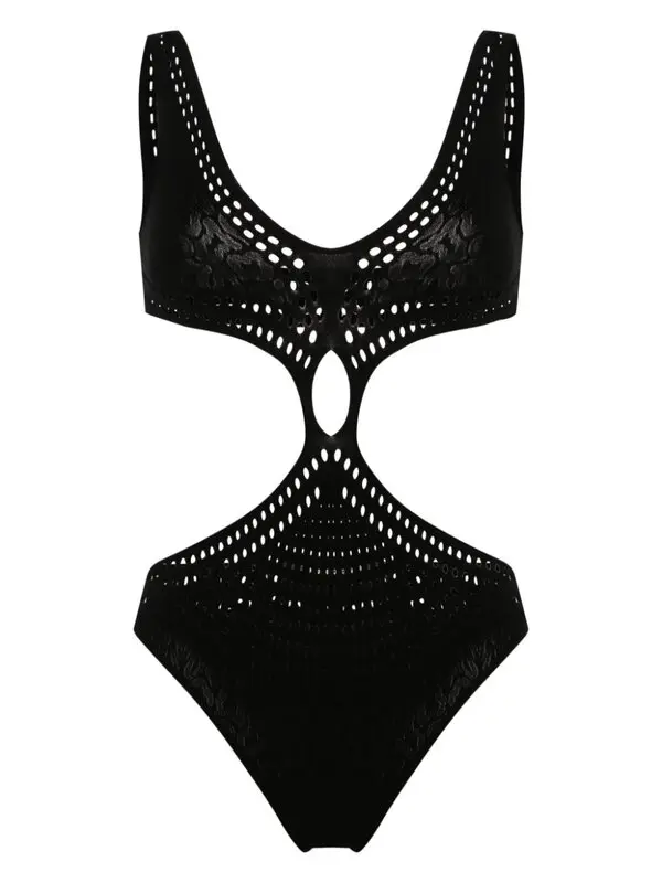 Roberto Cavalli Cut-out Openwork Swimsuit