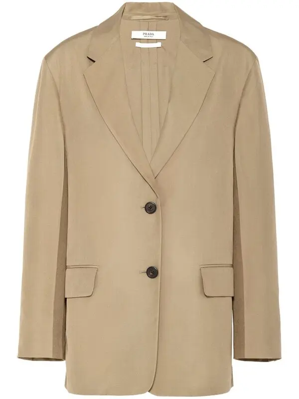 Prada Single-breasted Silk Blazer
