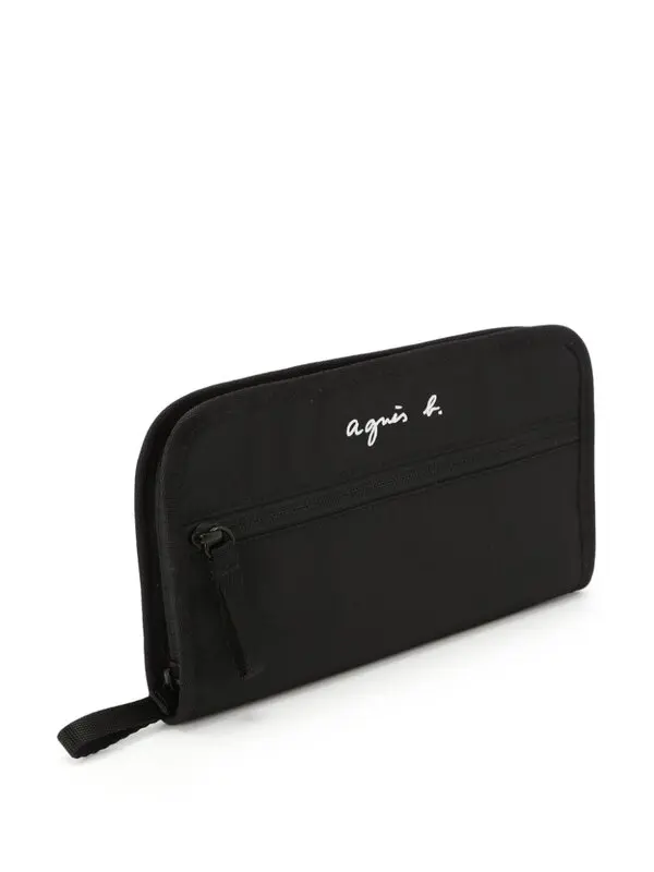 AGNÈS B. Logo-embroidered Ripstop Wallet