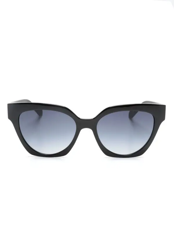 Liu Jo Monogram Embossed Cat-eye Sunglasses - Black