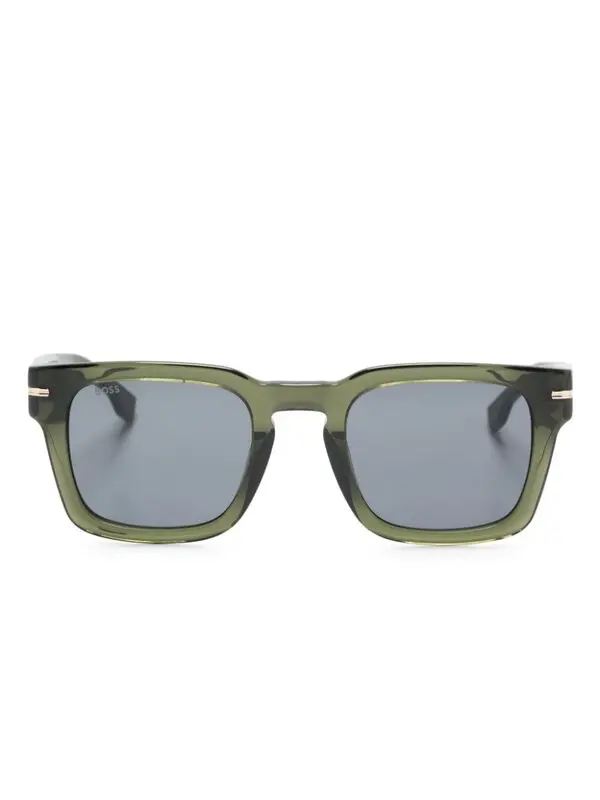 BOSS Square-frame Sunglasses - Green
