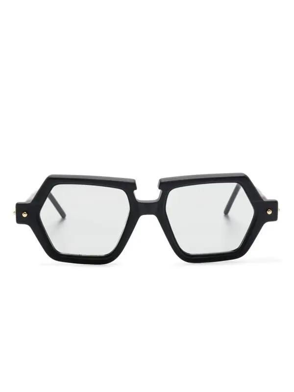 KUBORAUM P19 Geometric-frame Sunglasses - Black