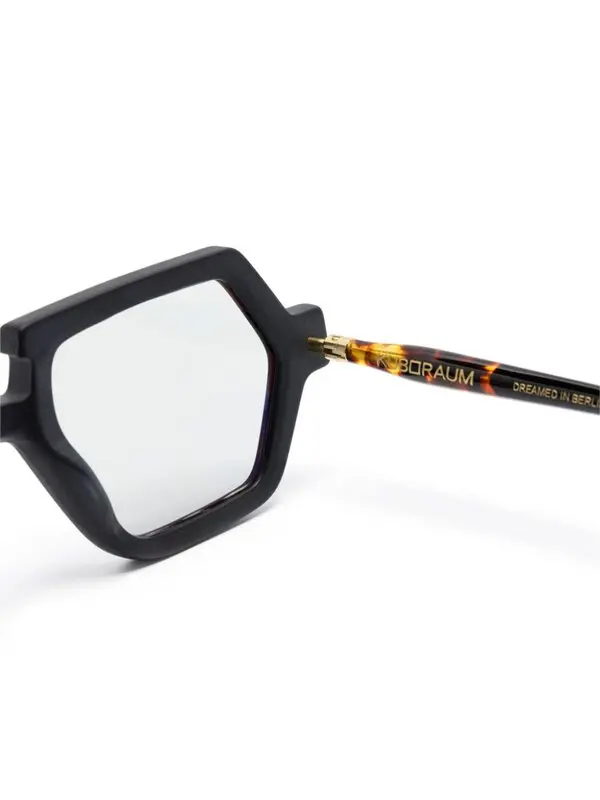 KUBORAUM P19 Geometric-frame Sunglasses - Black