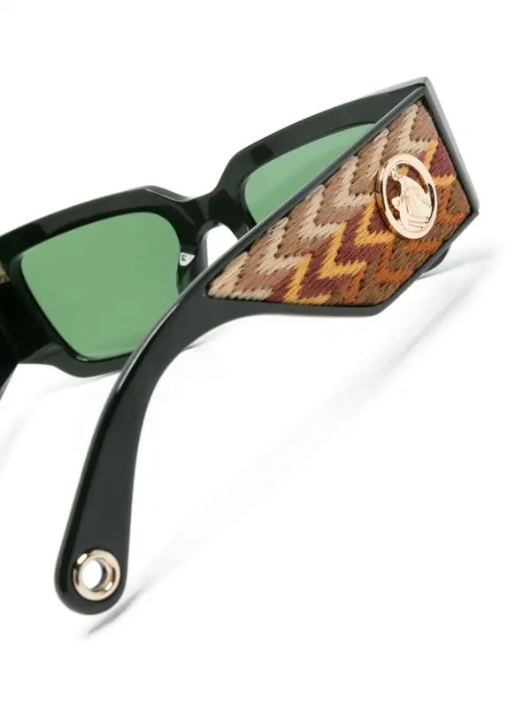 LANVIN Curb Rectangle-frame Sunglasses