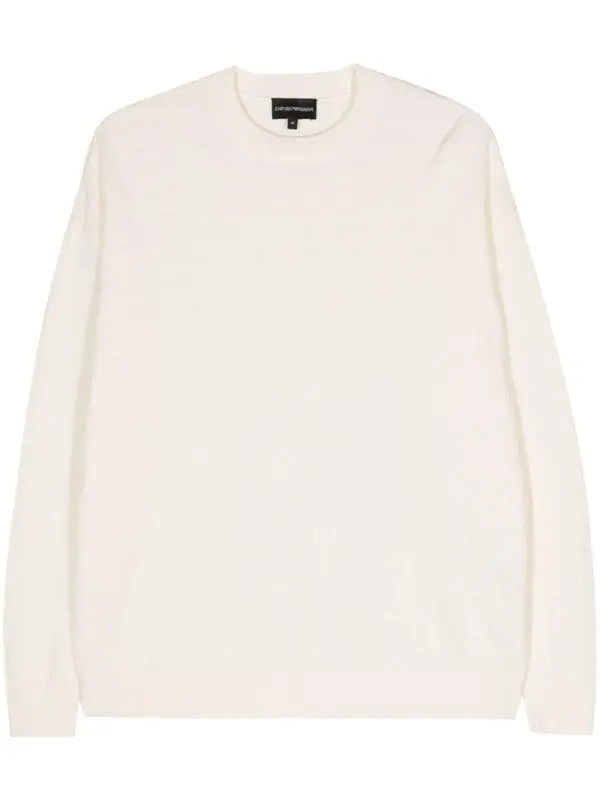 Emporio Armani Logo-jacquard Cotton Jumper
