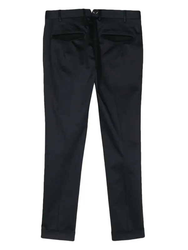 PT TORINO Mid-rise Tapered Trousers - Blue