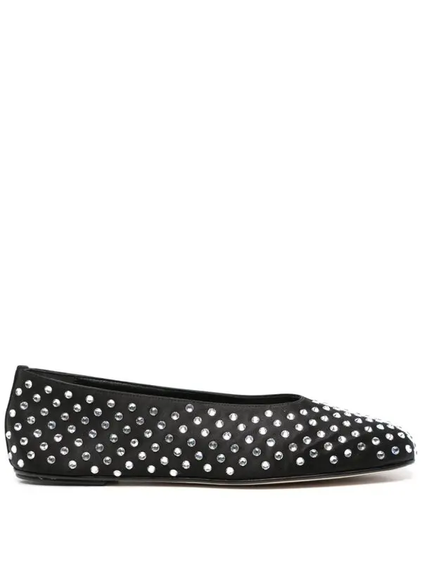 Magda Butrym Crystal-embellished Ballerina Flats - Black