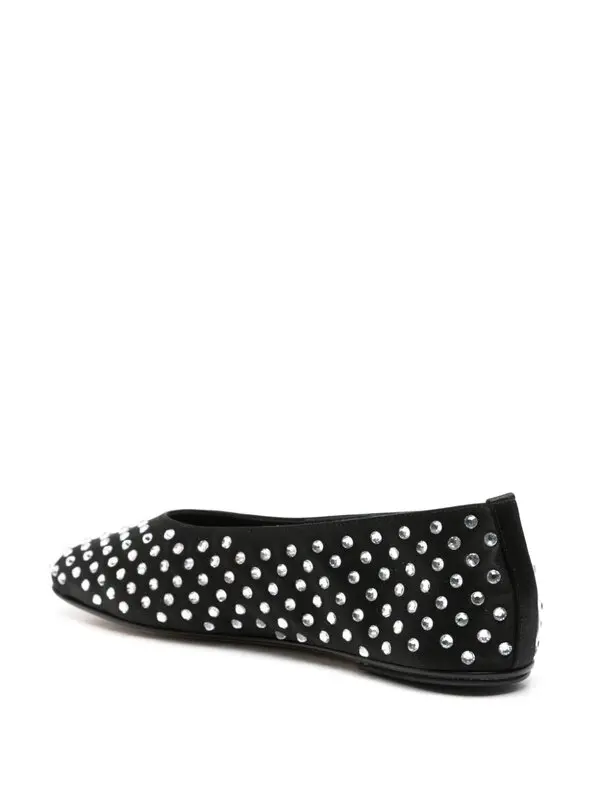 Magda Butrym Crystal-embellished Ballerina Flats - Black