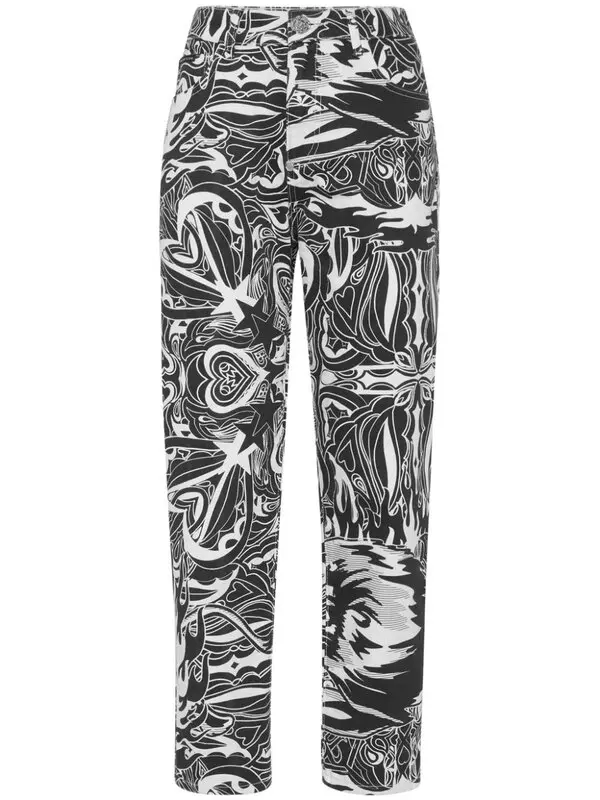 Philipp Plein Graphic-print Jeans
