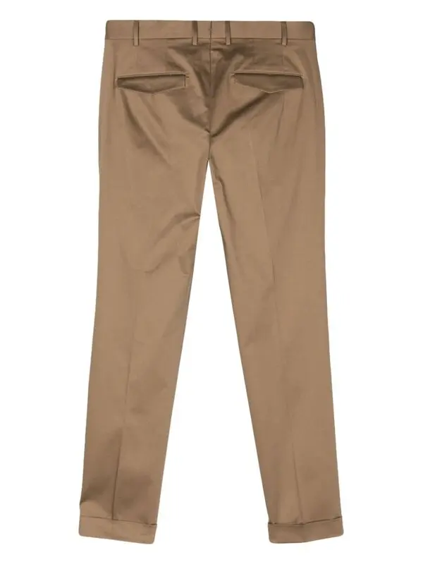 PT TORINO Mid-rise Tapered Trousers - Neutrals