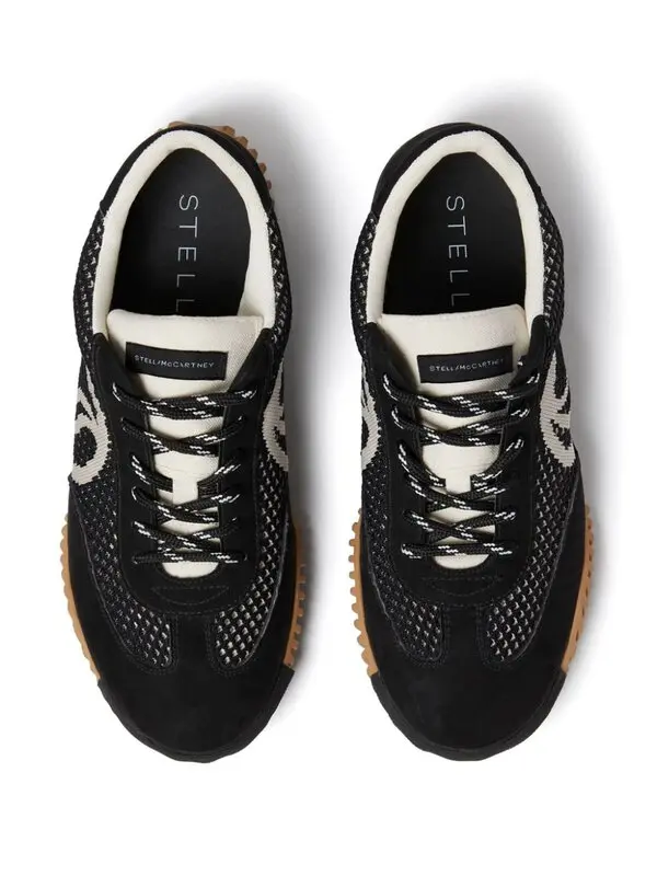Stella McCartney S-wave Mesh Sneakers - Black