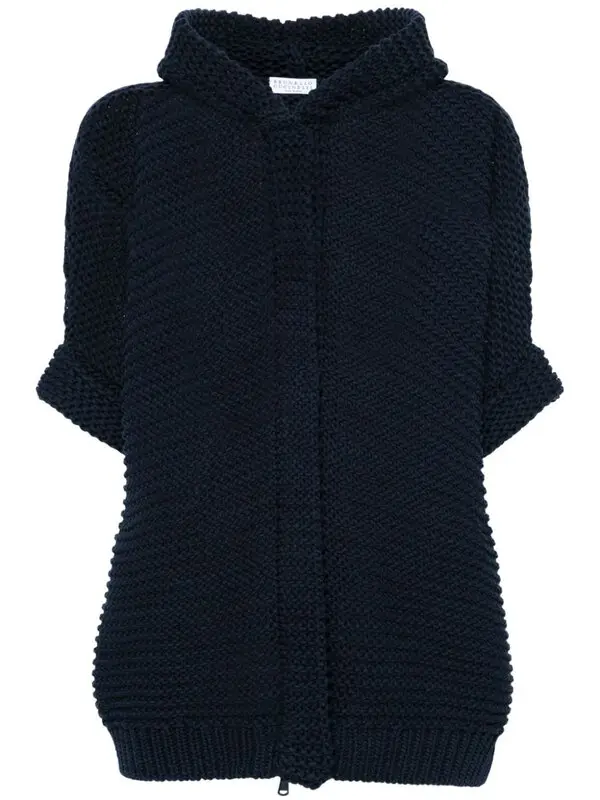 Brunello Cucinelli Chunky-knit Hooded Cardigan