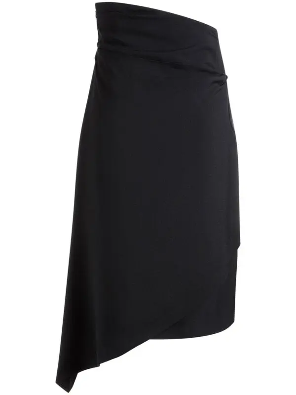 Bally Wrap Asymmetric Midi Skirt