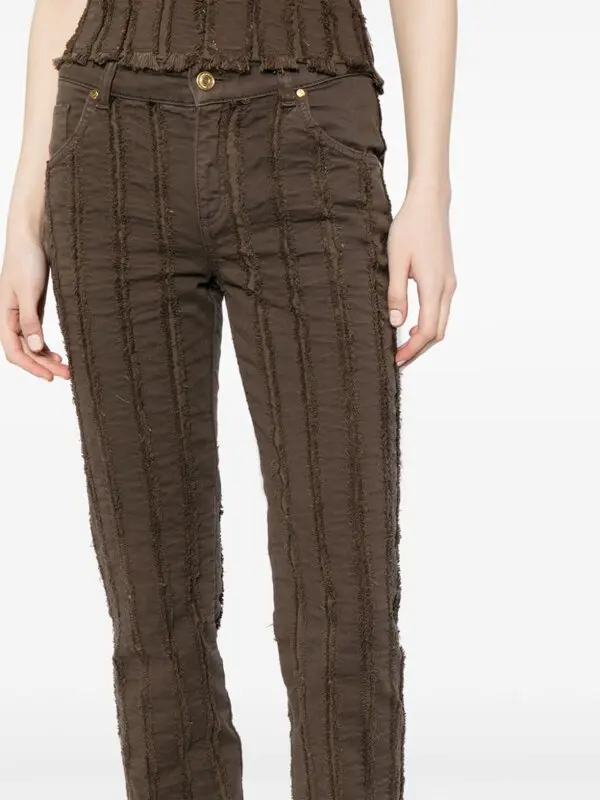 Blumarine Striped Straight-leg Trousers