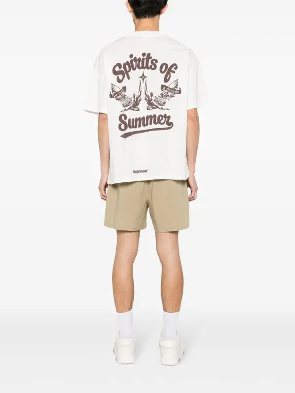 REPRESENT Logo-print Cotton T-shirt