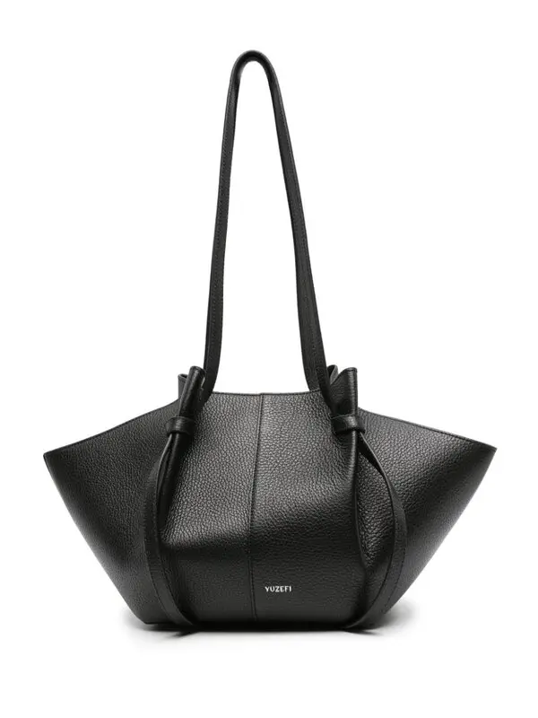 Yuzefi Mochi Leather Tote - Black
