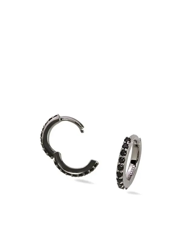 LARK & BERRY 14kt Gold Diamond Hoop Earring