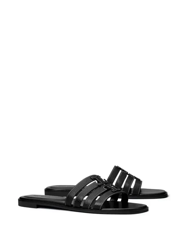 Tory Burch Ines Leather Sandals - Black