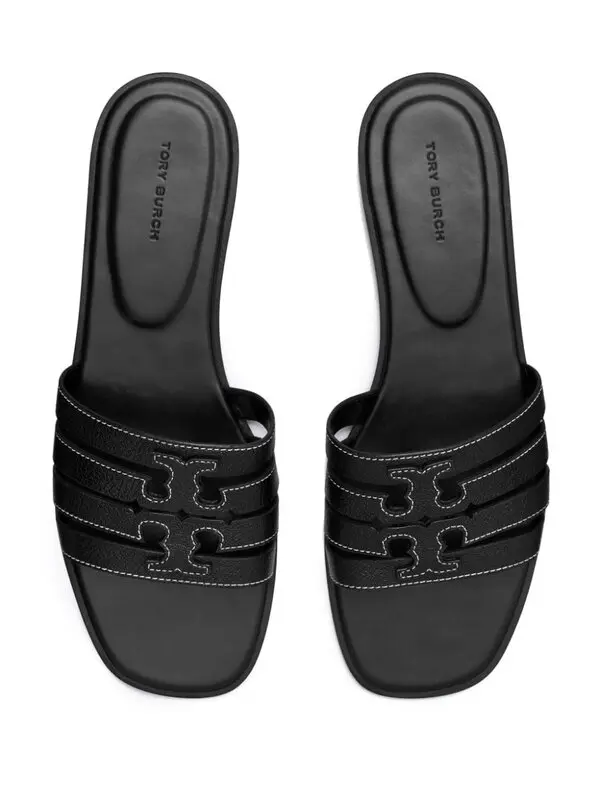 Tory Burch Ines Leather Sandals - Black