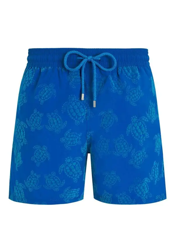 Vilebrequin Turtle-print Swim Shorts - Blue