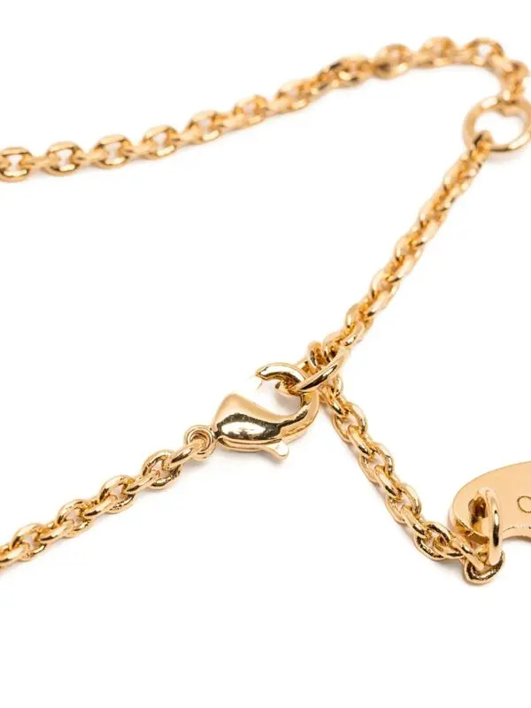 Off-White Arrow Crystal-Embellished Chain Bracelet In Gold - 50