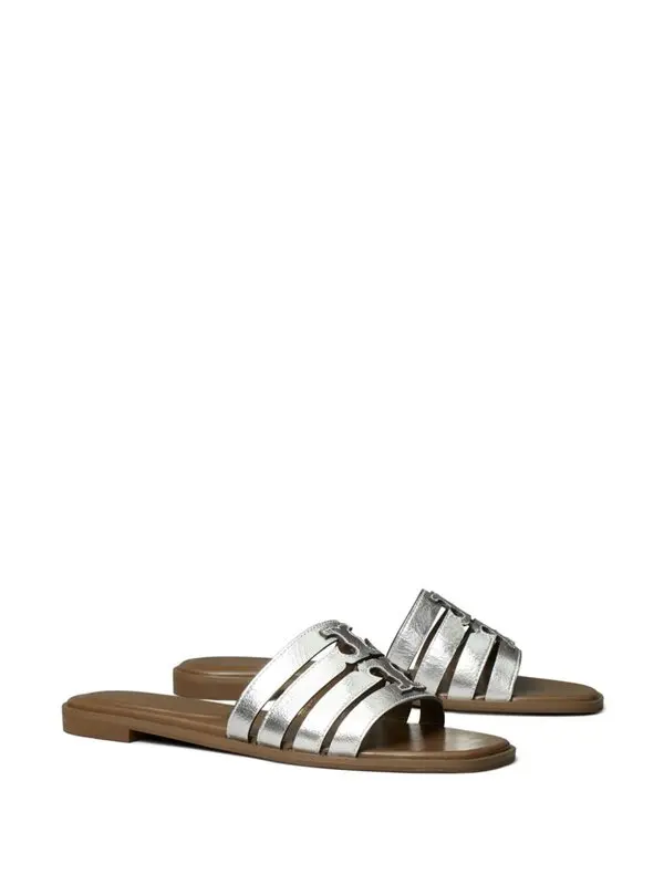 Tory Burch Ines Cut-out Leather Slides