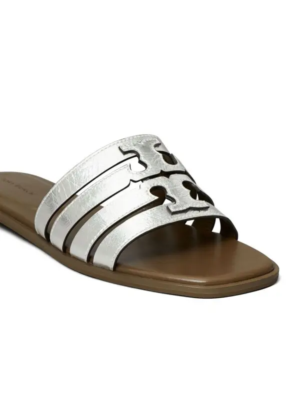 Tory Burch Ines Cut-out Leather Slides