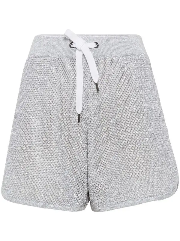 Brunello Cucinelli Metallic-threading Shorts