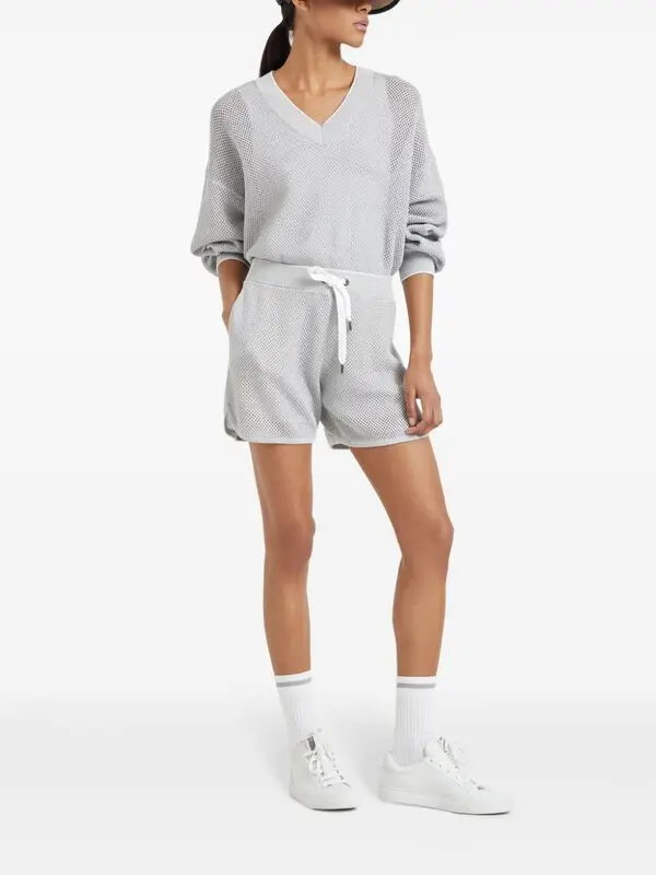 Brunello Cucinelli Metallic-threading Shorts