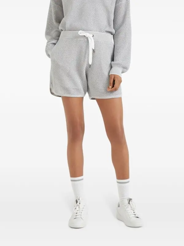 Brunello Cucinelli Metallic-threading Shorts