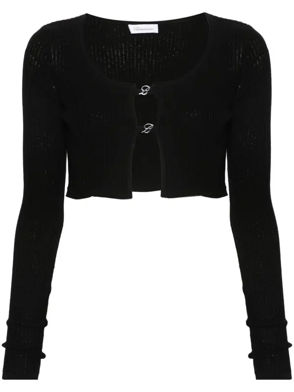 Blumarine Button Cardigan - Black