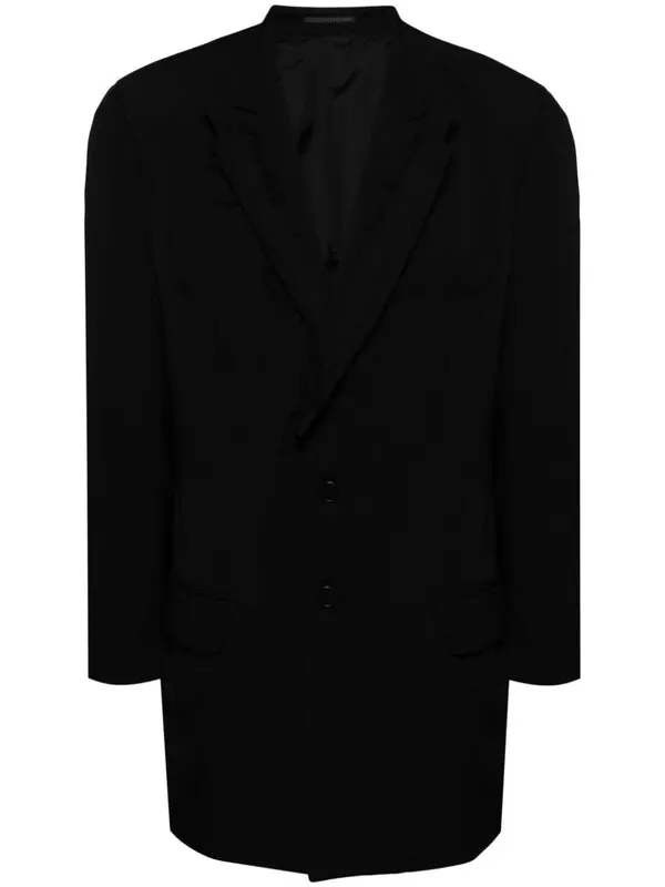 Yohji Yamamoto Single-breasted Wool Jacket