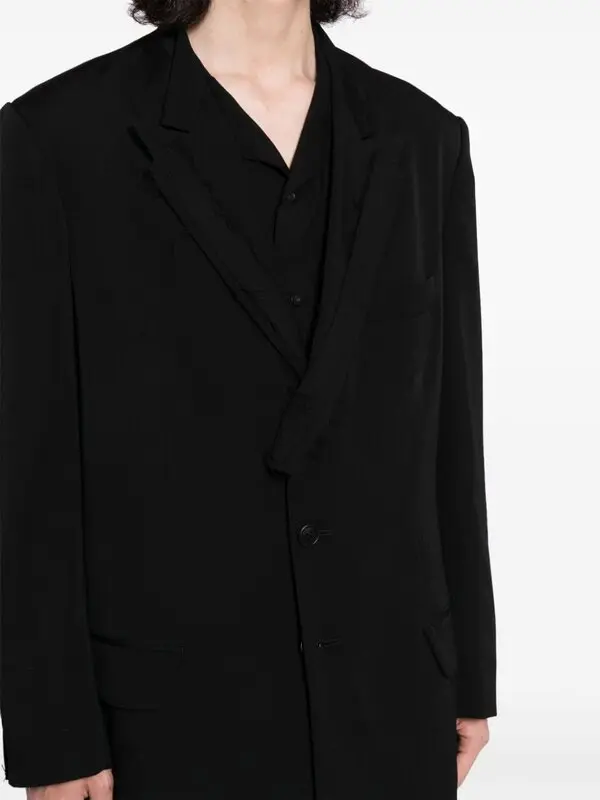 Yohji Yamamoto Single-breasted Wool Jacket