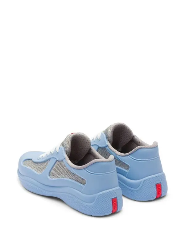 Prada America's Cup Soft Rubber And Bike Fabric Sneakers - Blue