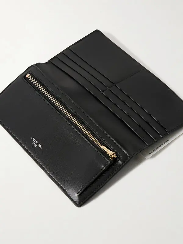 Balenciaga Passport Logo-debossed Leather Bifold Wallet