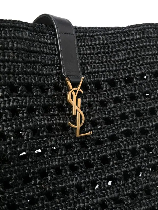 Saint Laurent Woven Raffia Bucket Bag