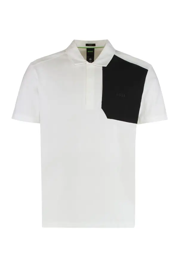 BOSS Cotton Polo - White