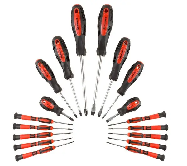 STALWART 18-piece Screwdriver Set With Wall Mount - One-color