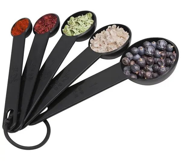 NUTRICHEF Kitchen Measuring Spoons, Polypropyle Ne 5 Pcs - One-color
