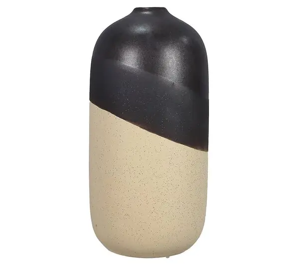 YOUNG'S INC. Young's Ceramic Black Dipped Vase - One-color