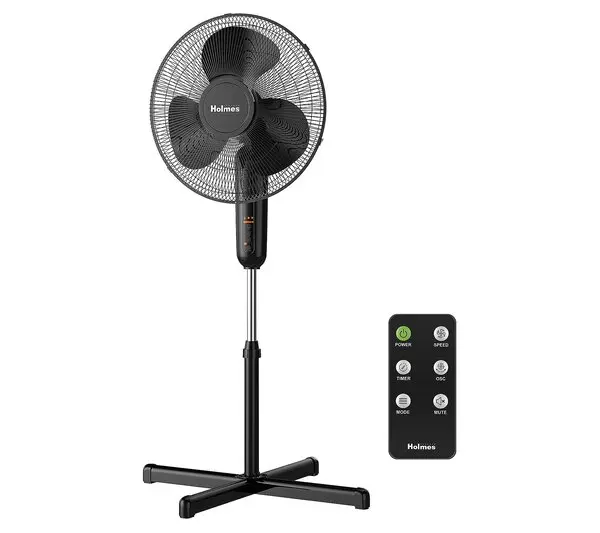 HOLMES 16' Oscillating 3-speed Digital Stand Fa N With Remote