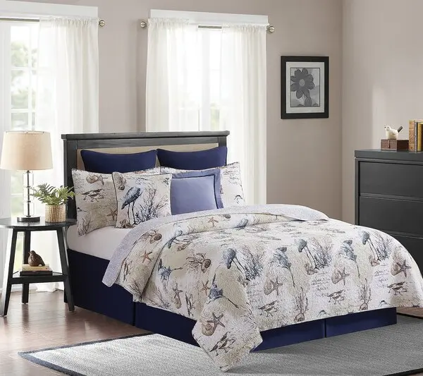 VALERIE PARR HILL Brunswick Island Twin Quilt Set Valerie - One-color