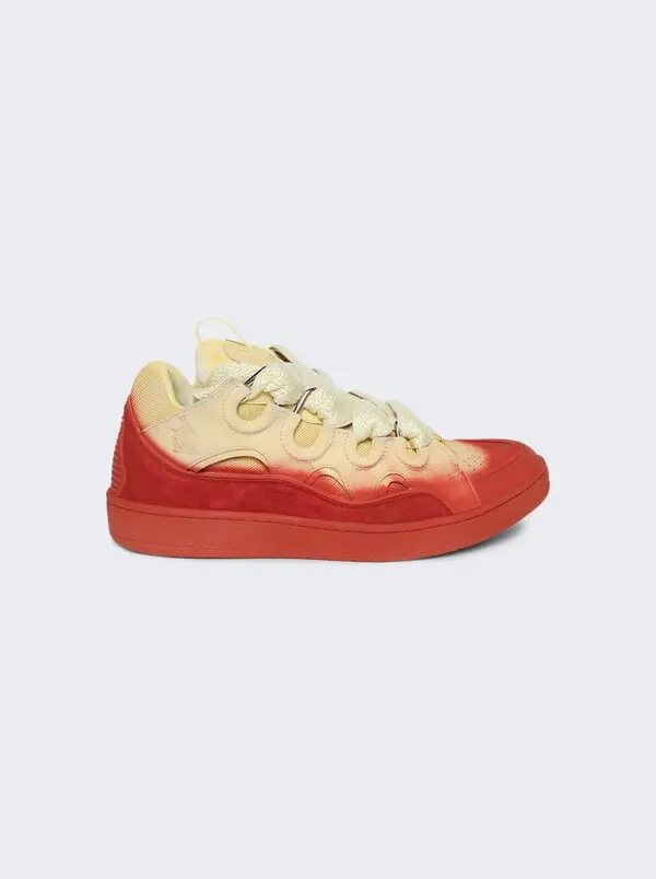 LANVIN Curb Radiant Spray Effect Sneakers - Beige