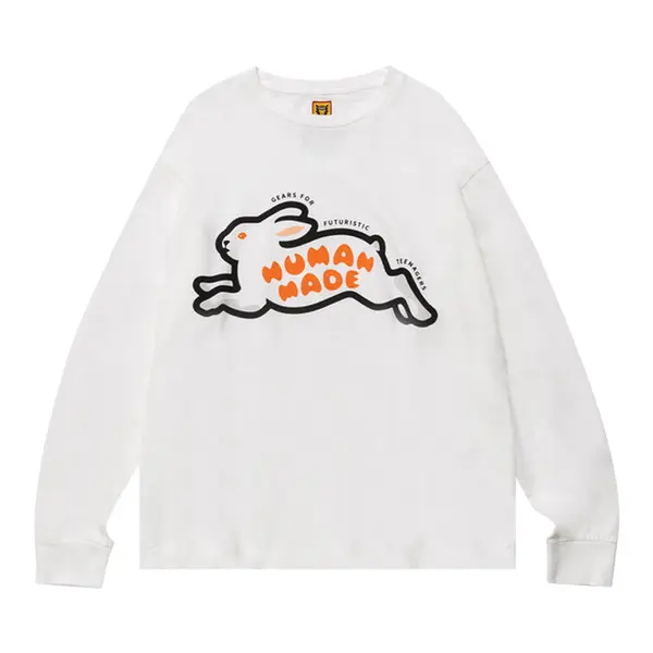 HUMAN MADE Rabbit Long-sleeve T-shirt - White
