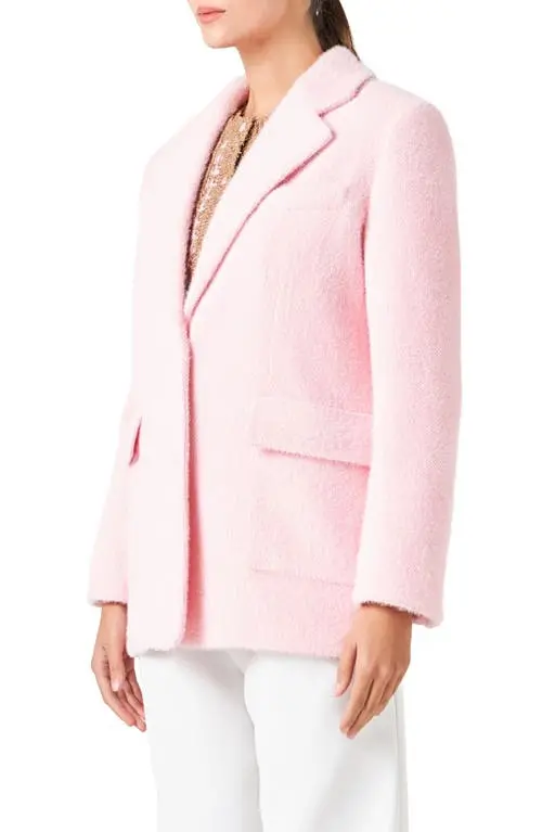 Endless Rose Textured Single-breasted Blazer