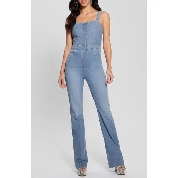 Guess Mariposa Sleeveless Jumpsuit - Blue